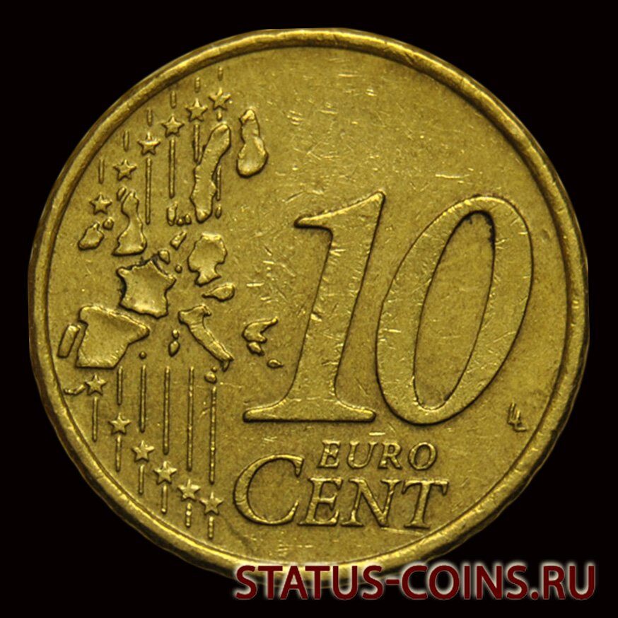 Монета 10 евро центов 2002 год, Австрия